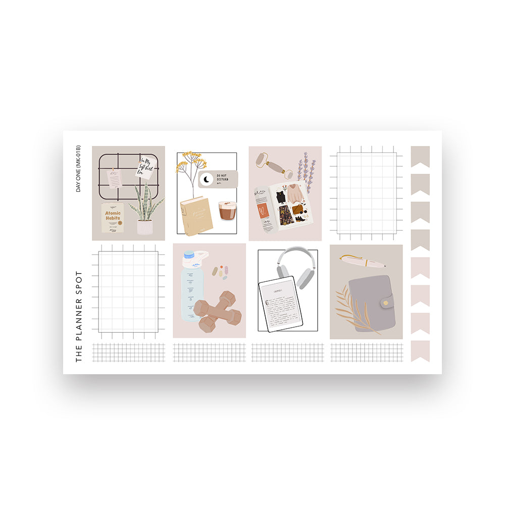 Monthly Sticker Kit - January "Day One" – the planner spot