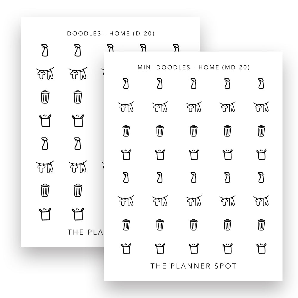 Doodle Stickers - Home – the planner spot